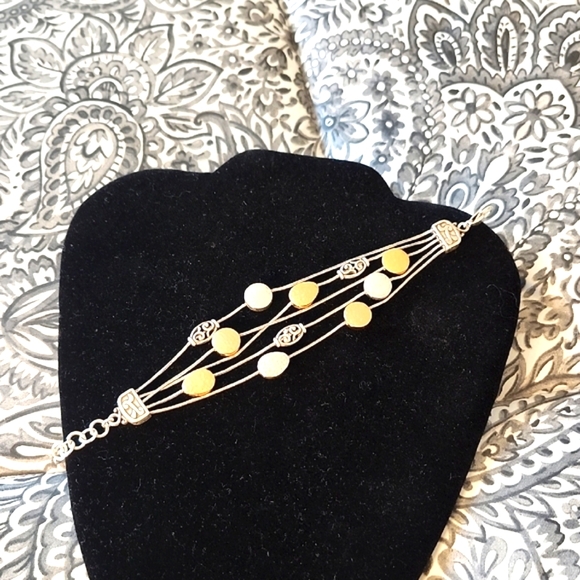 Brighton | Jewelry | Brighton Gold And Silver Plated Multi Strand Disc ...